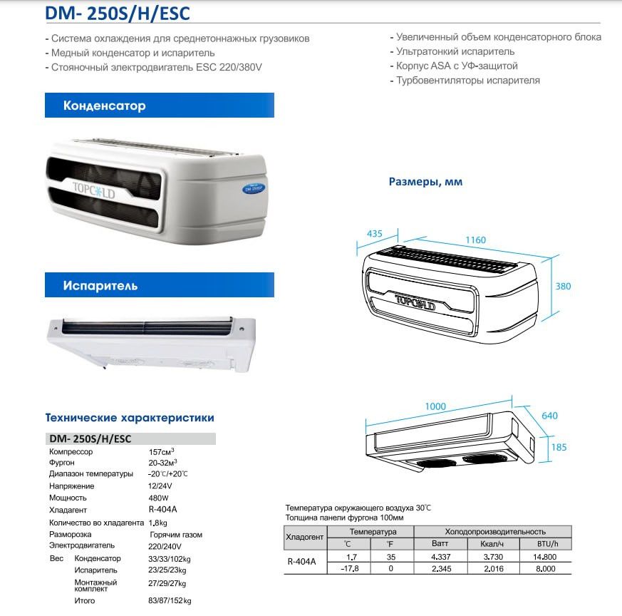 Рефрижератор Dongin Thermo DM-250ESC (ELECTRIC STANDBY) в Ташкенте, цена 2490 от TECHNOCOOL ...